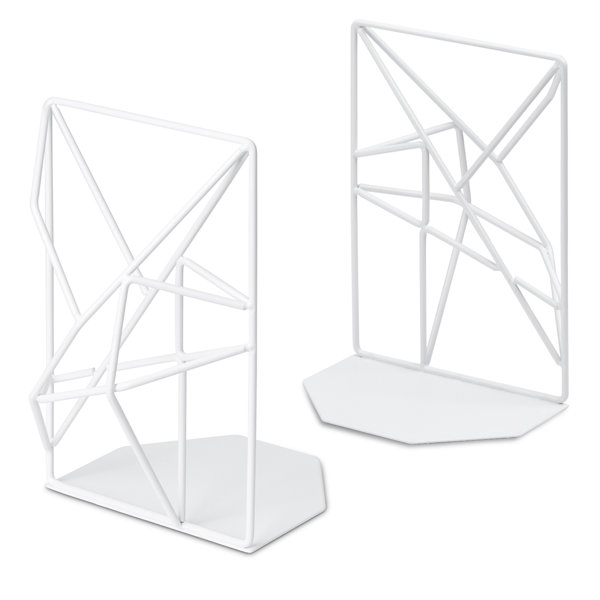 George Oliver Unique Geometric Non-skid Bookends & Reviews | Wayfair