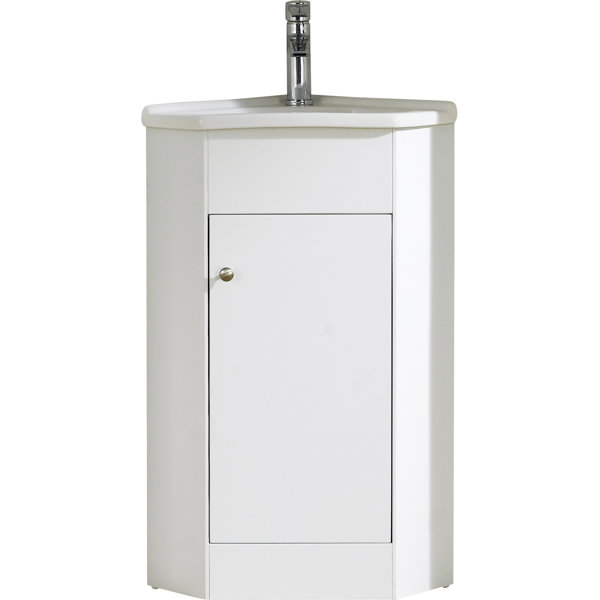Ebern Designs Jorri 22'' Single Bathroom Vanity with Ceramic Vanity Top ...