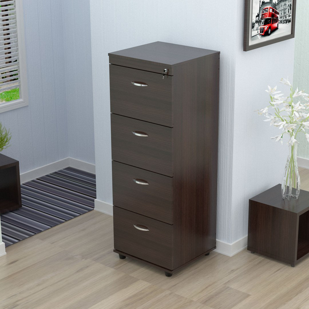 Ebern Designs Bayswater 18.66'' Wide 4 -Drawer Vertical Filing Cabinet ...