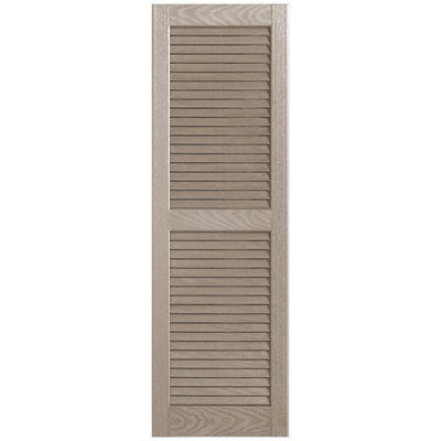 Alpha Shutters Straight Top Open Louver Shutters Pair & Reviews | Wayfair