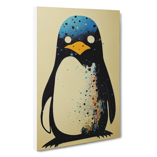 ClassicLiving Penguin Graffiti No.6 - Wrapped Canvas Graphic Art ...