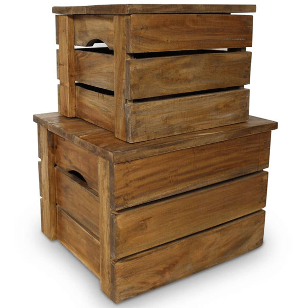 Reclaimed-wood-crate | Wayfair
