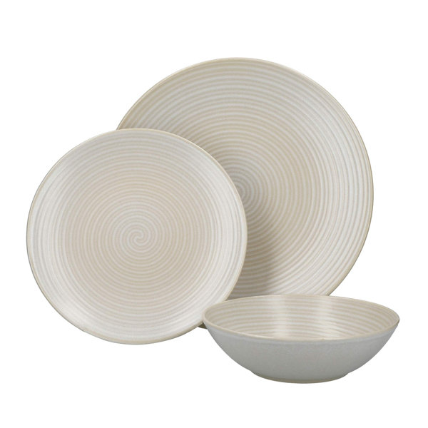 Brayden Studio Fast Forward Stoneware Dinnerware - Set of 12 | Wayfair ...