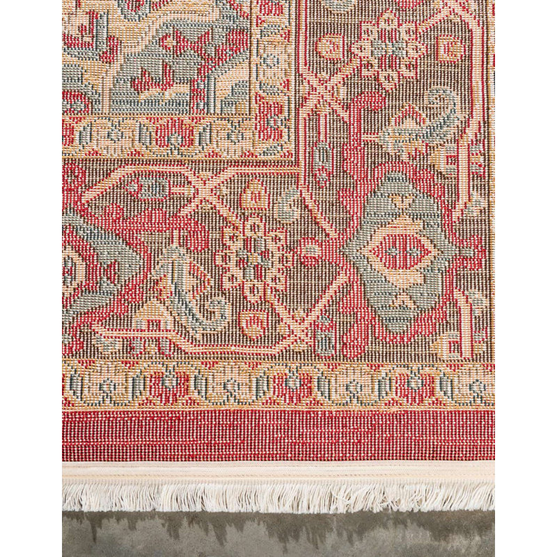 Bungalow Rose Eesi Performance Red Rug & Reviews | Wayfair