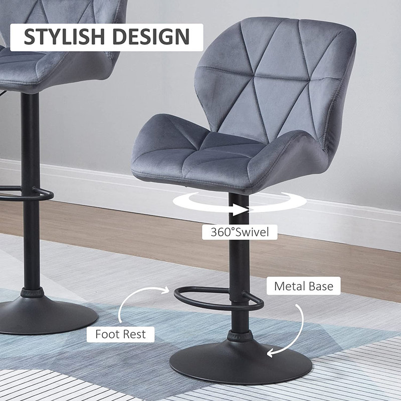 Canora Grey Nussbaum Swivel Adjustable Height Stool | Wayfair.co.uk