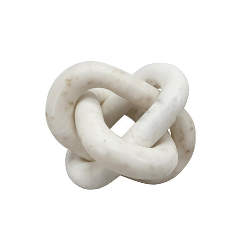 Joss & Main Beaulah Decorative Marble Chain Sculpture | Wayfair