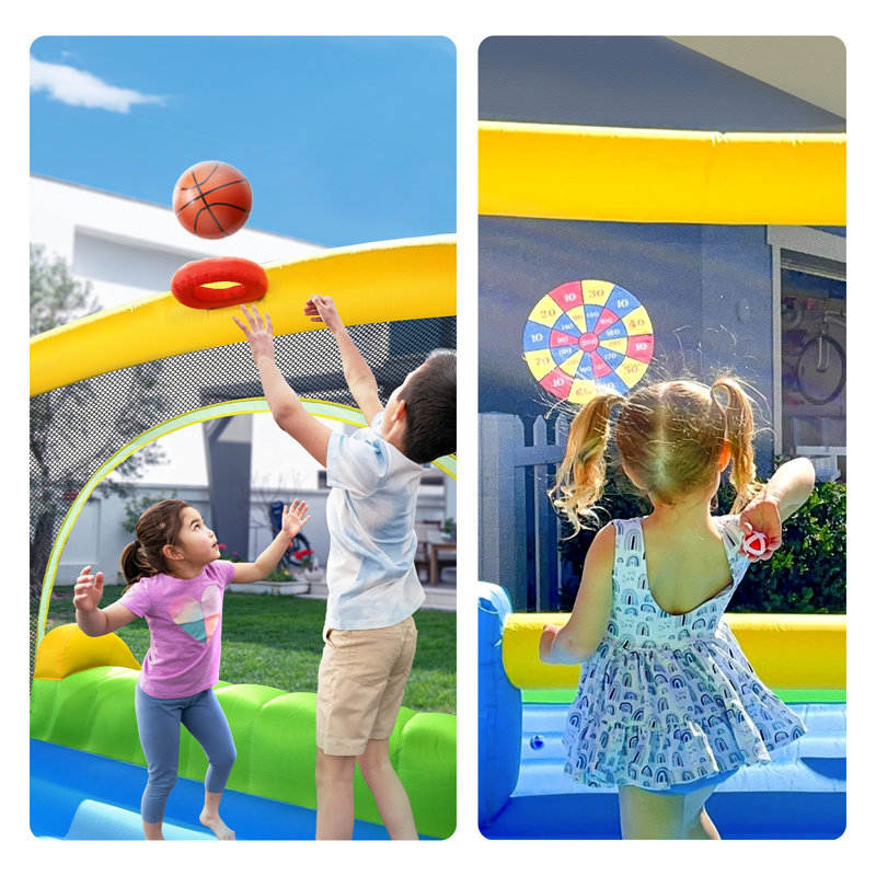 Klo Kick 15.3'x 12' 840D Large Bounce House Oxford Inflatable Bouncers ...