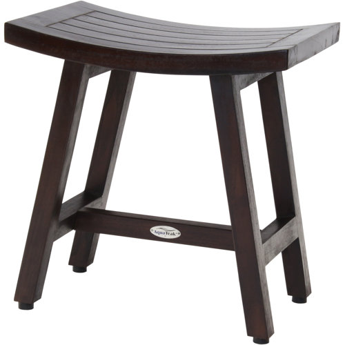 Aqua Teak Asia Lotus 18'' W Teak Shower Bench & Reviews | Wayfair