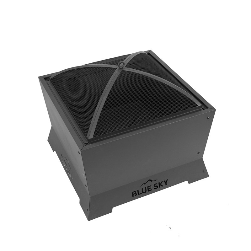 Blue Sky Outdoor Living Domed Square Fire Pit Spark Screen | Wayfair