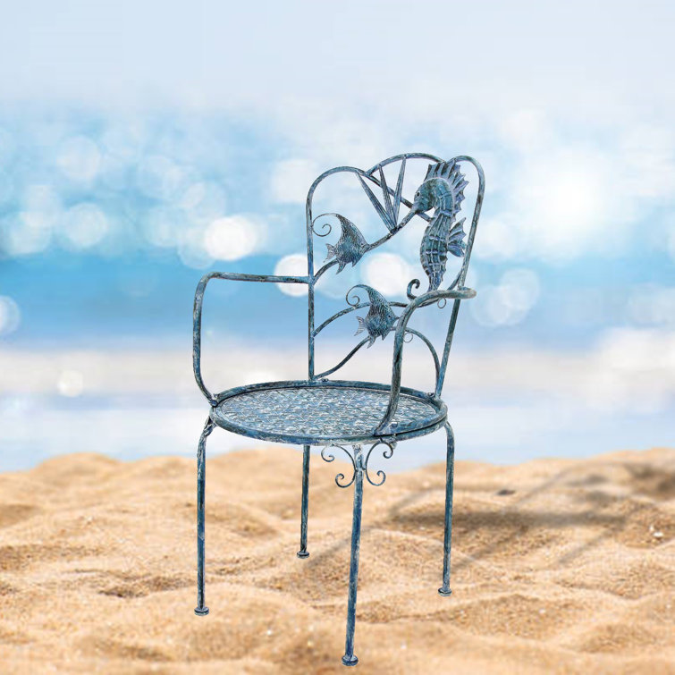 Highland Dunes Elena Coastal Sea Creature Patio Dining Chair & Reviews ...