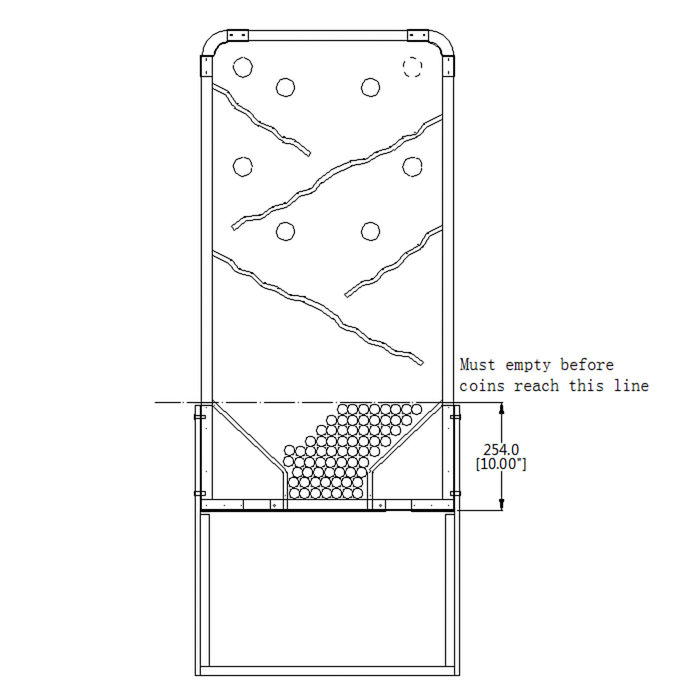 FixtureDisplays Plinko Board Donation Box Fundraising Stand Kid Fun ...