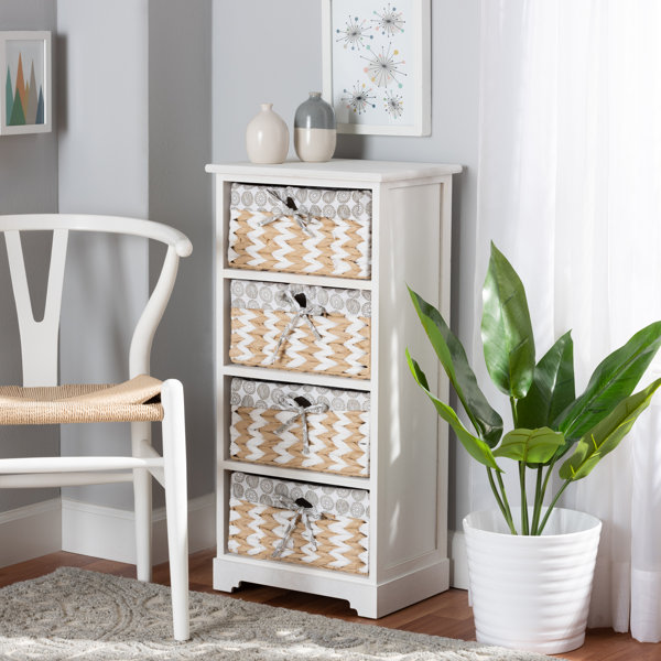 Rosecliff Heights Amiria Modern Industrial 4 Drawer Storage Chest | Wayfair