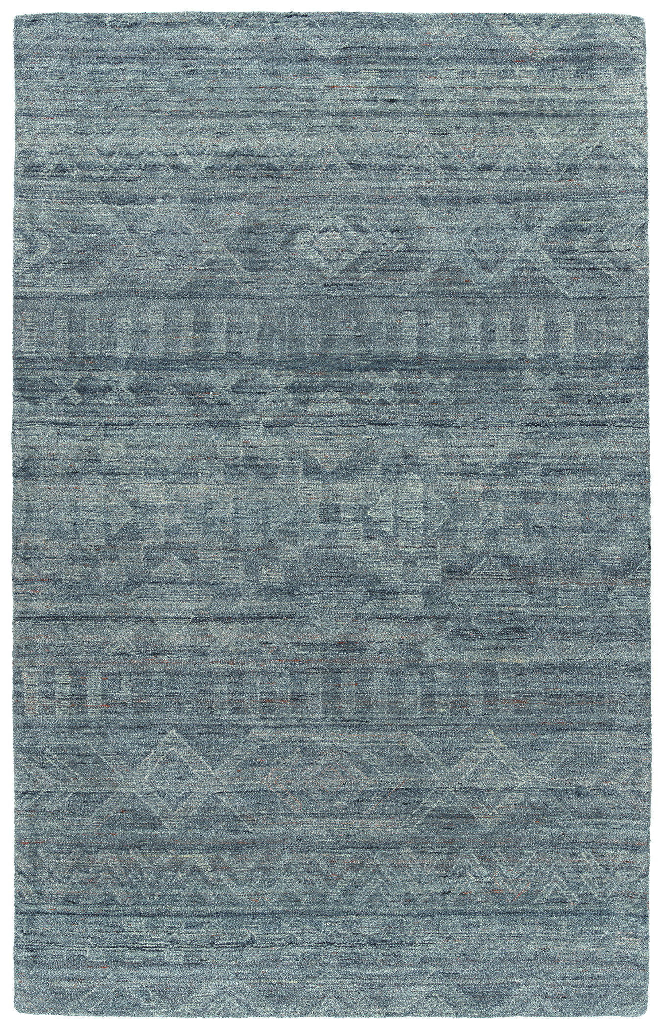Union Rustic Vlad Handmade Tufted Wool Blue Rug & Reviews | Wayfair