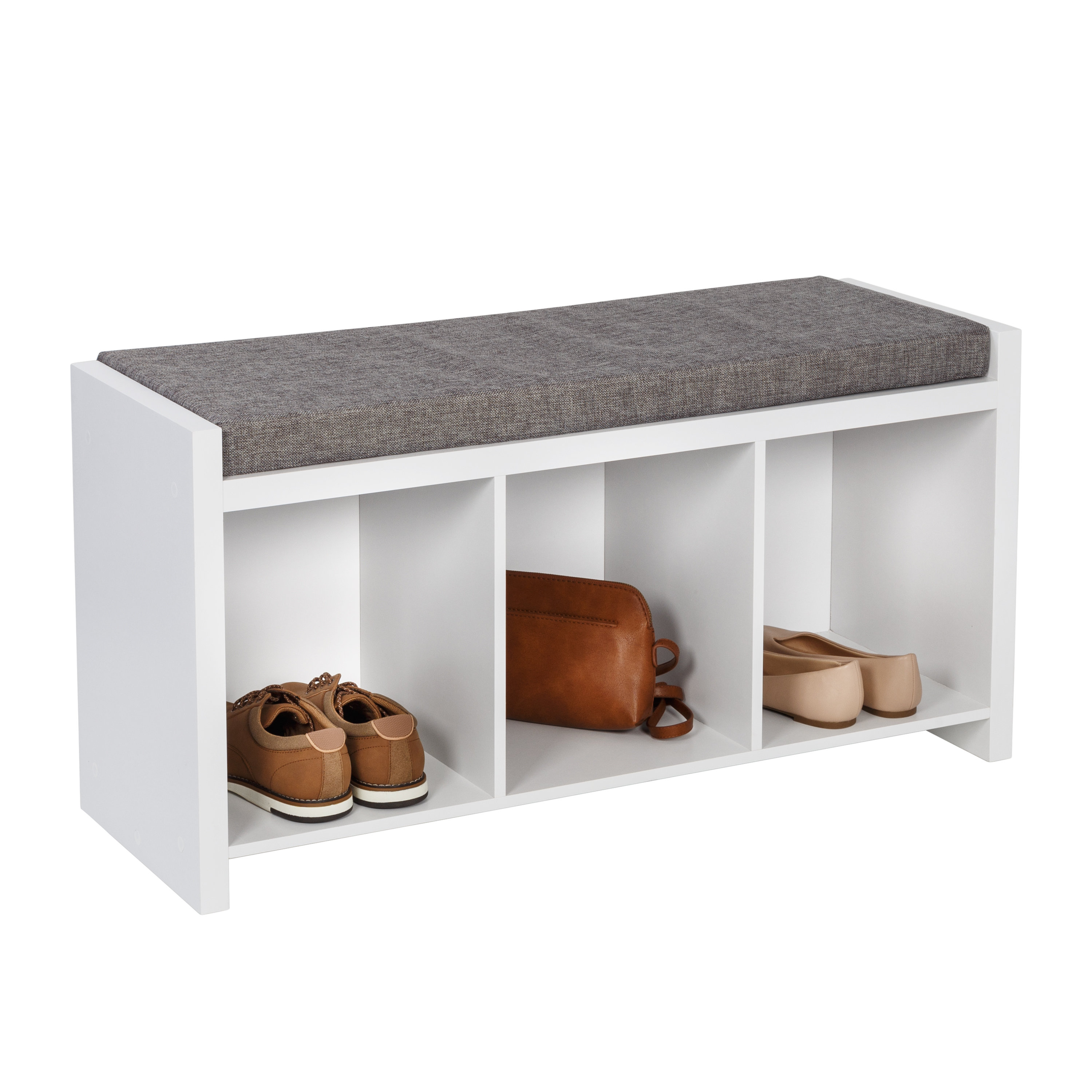 Ebern Designs 3 Pair Shoe Storage Bench | Wayfair