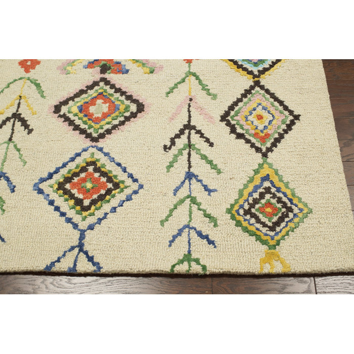 Mack & Milo™ Agostini Handmade Tufted Wool Off-White Rug & Reviews ...