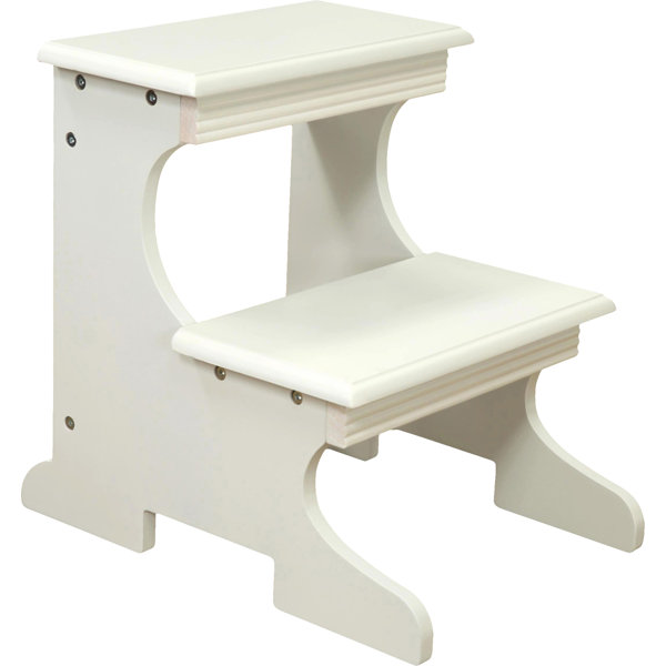 Charlton Home® Crestside 2 - Step Wood Step Stool & Reviews | Wayfair