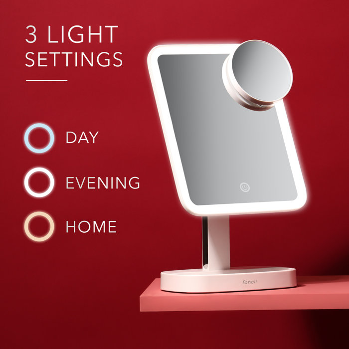 Fancii Modern Lighted Magnifying Makeup Mirror & Reviews | Wayfair