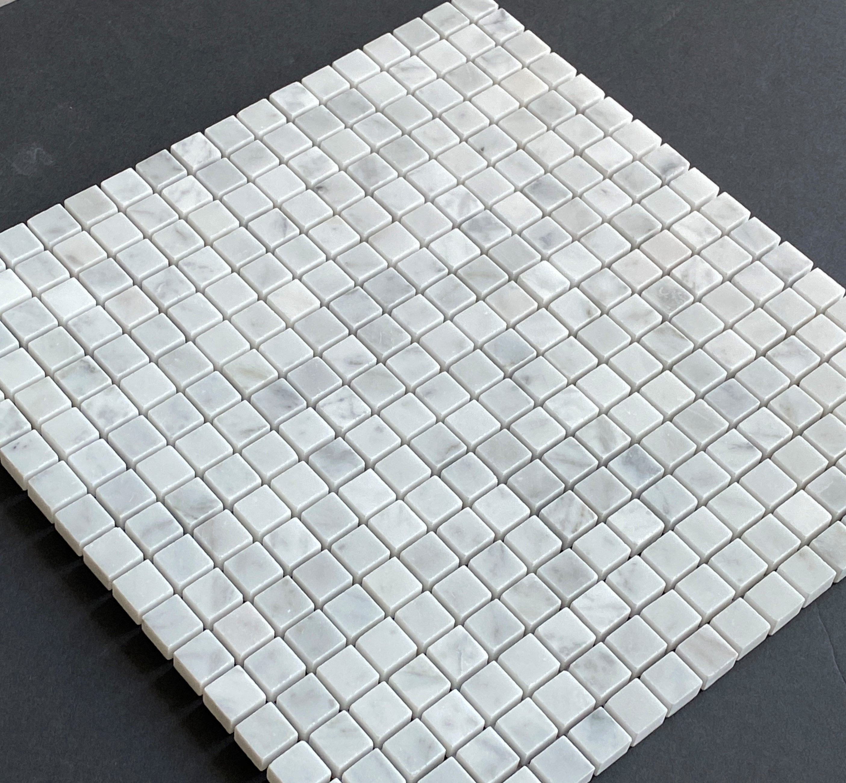 ES Stone 0.625" x 0.625" Marble Grid Mosaic Wall & Floor Tile & Reviews ...