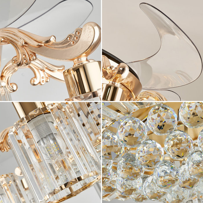 Rosdorf Park Jearold 42'' Modern Ceiling Fan with LED Lights and 8 ...