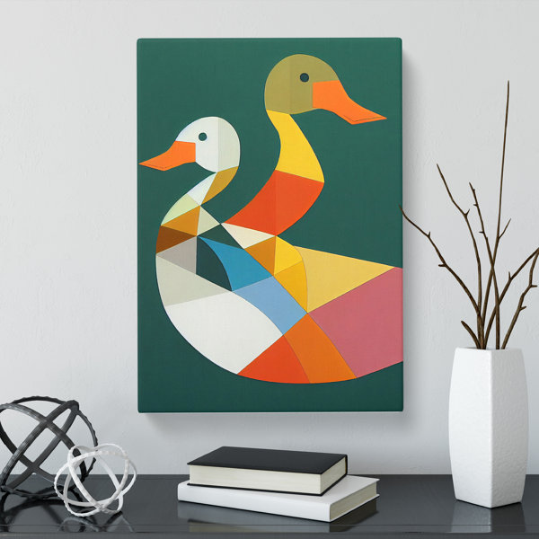 Brambly Cottage Dmitry Duck Cubism - Wrapped Canvas Graphic Art ...