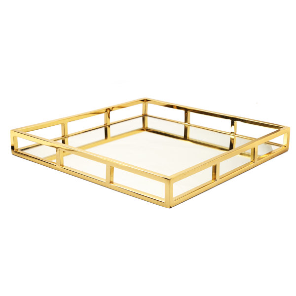 Ivy Bronx Modbury Metal Tray & Reviews | Wayfair