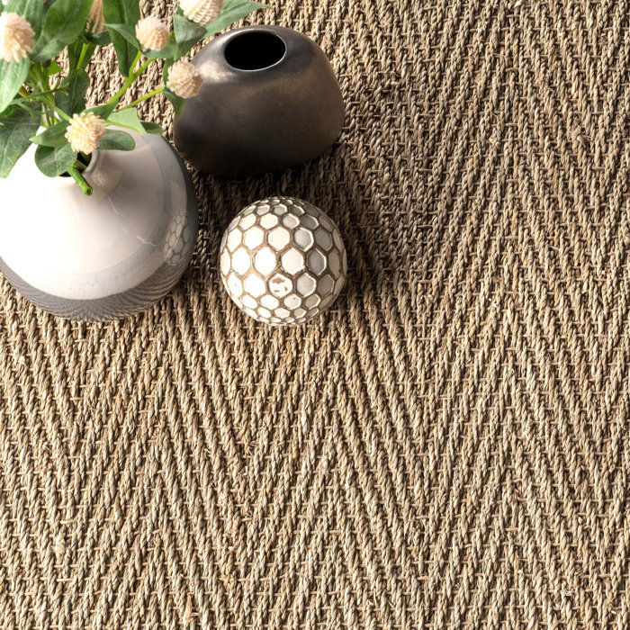 Bay Isle Home Bengtson Bamboo Slat/Seagrass Light Brown Rug | Wayfair