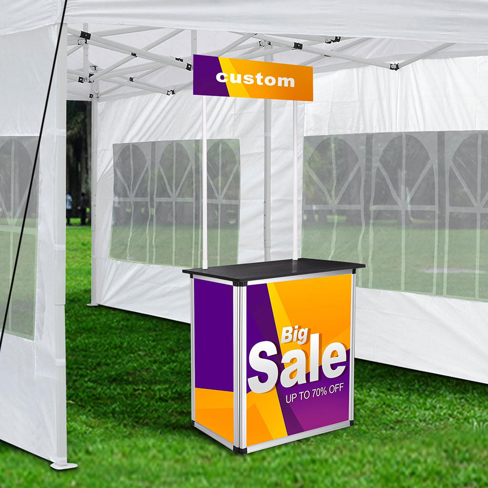 Yescom Freestanding Popup Promotional Counter Table | Wayfair