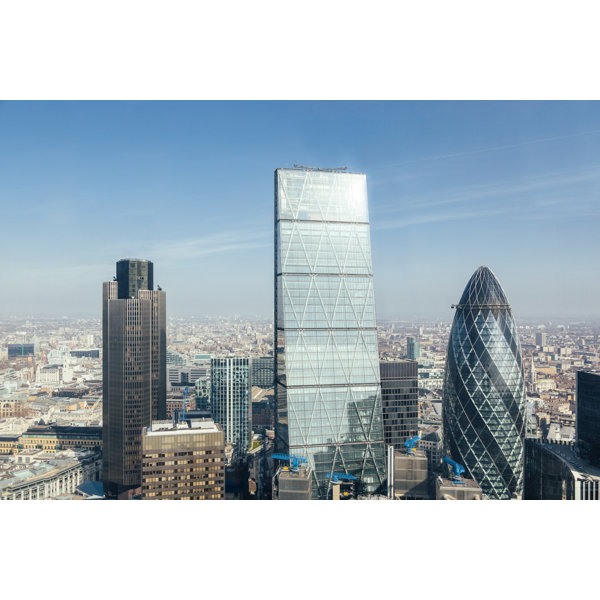 17 Stories Modern Skyscrapers - Wrapped Canvas Photograph | Wayfair.co.uk