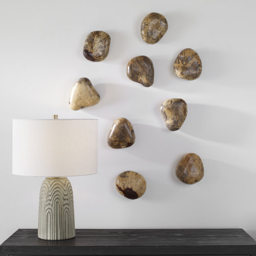 Uttermost 9 Piece Pebbles Wall Decor Set | Wayfair