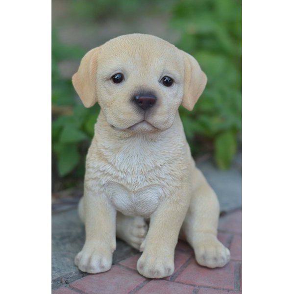 Hi-Line Gift Ltd. Yellow Labrador Puppy Statue & Reviews | Wayfair