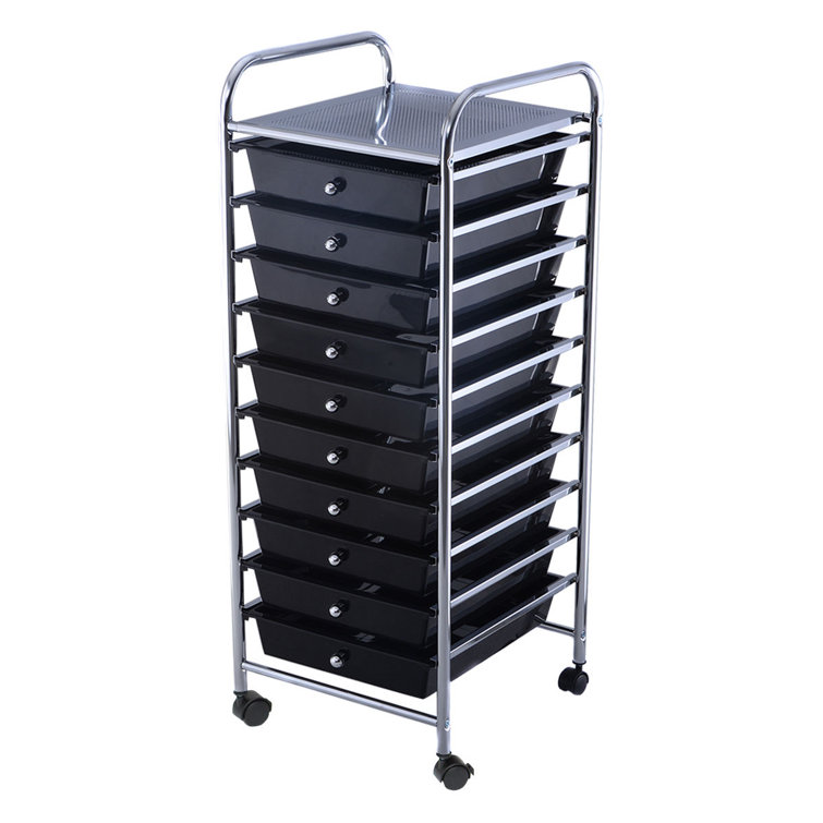 Rebrilliant Eidson 10 Drawer Rolling Storage Chest & Reviews | Wayfair