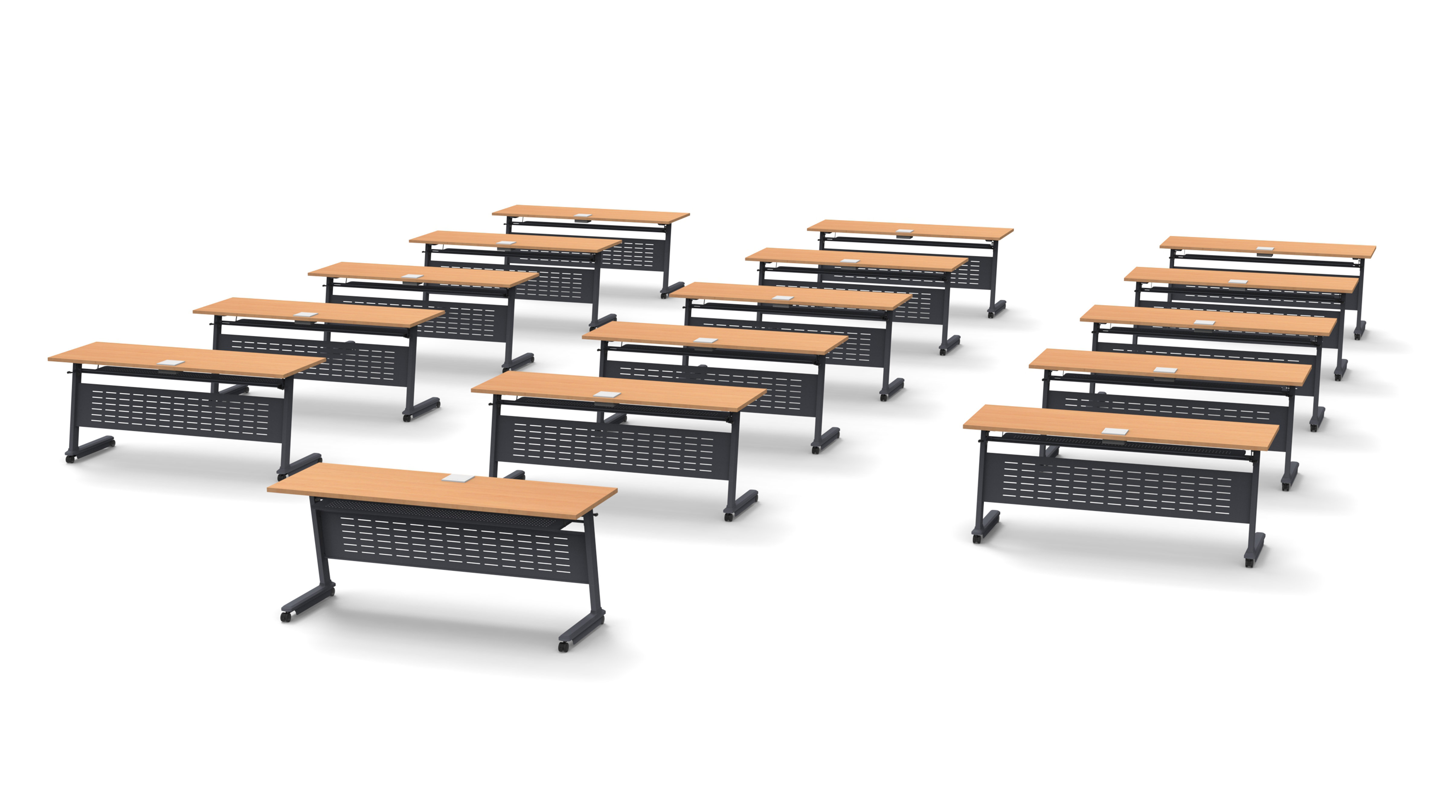 TeamWORK Tables 31 Person Training Meeting Seminar 16 Piece Tables Set ...