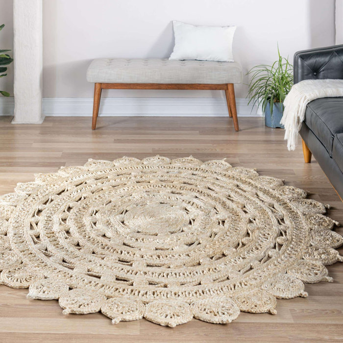 Bungalow Rose Nysean Handmade Jute/Sisal Beige Rug & Reviews | Wayfair