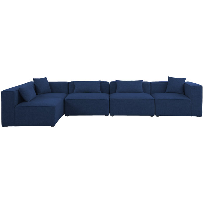 Latitude Run® Cube 5 - Piece Upholstered Sectional | Wayfair
