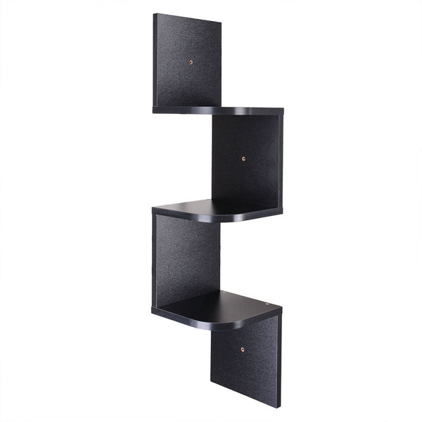Latitude Run® Dalgiza 3 Piece Square Corner Shelf with Adjustable ...