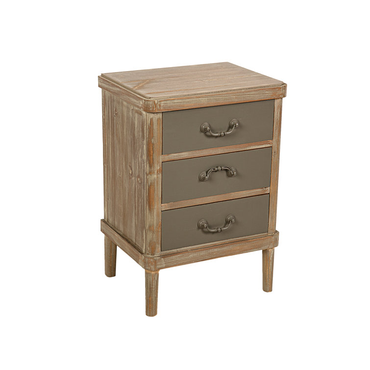 August Grove Bloomingburg Solid Wood Bedside Table | Wayfair.co.uk