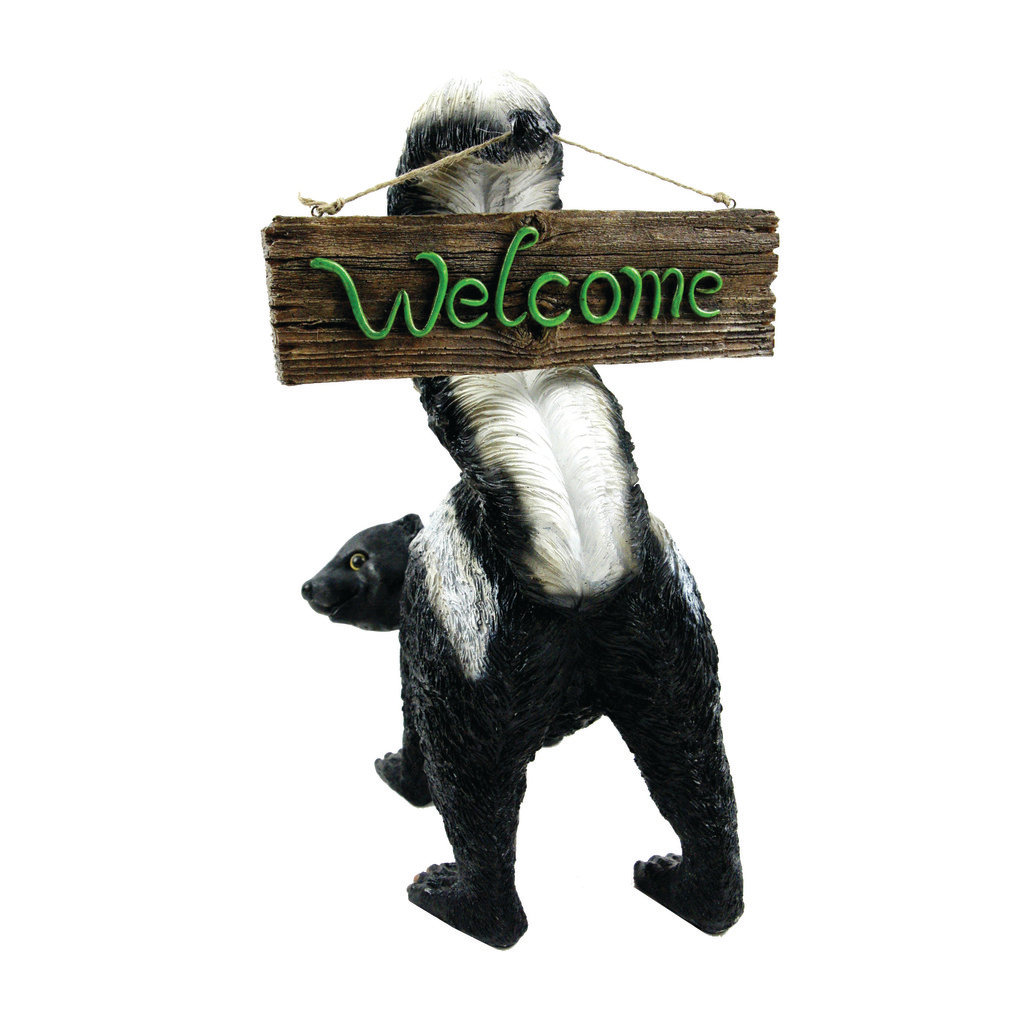 Millwood Pines Gurley Welcome Stinky Statue | Wayfair