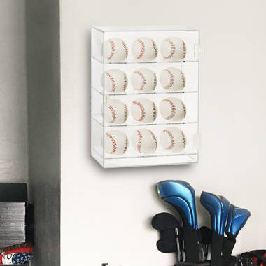 Perfect Cases And Frames 17'' x 4'' Glass Baseball Ball Display Case ...