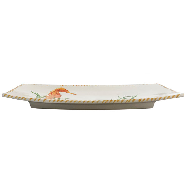 Rosecliff Heights Foundry Select Kelayres Ceramic Tray | Wayfair