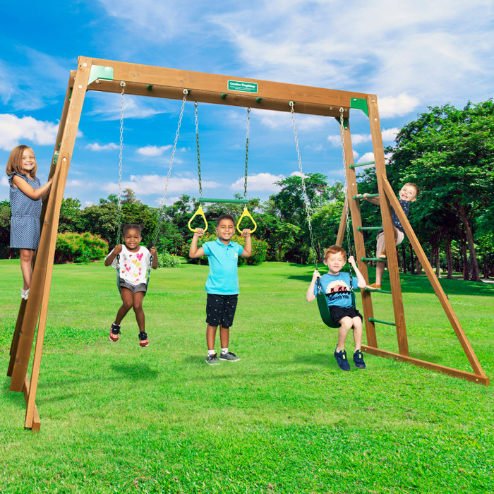 Creative Playthings Classic Top Ladder Swing Set & Reviews | Wayfair
