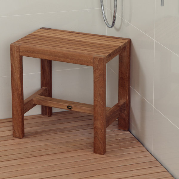 Bayou Breeze Banc de douche en teck Hieu et Commentaires - Wayfair Canada