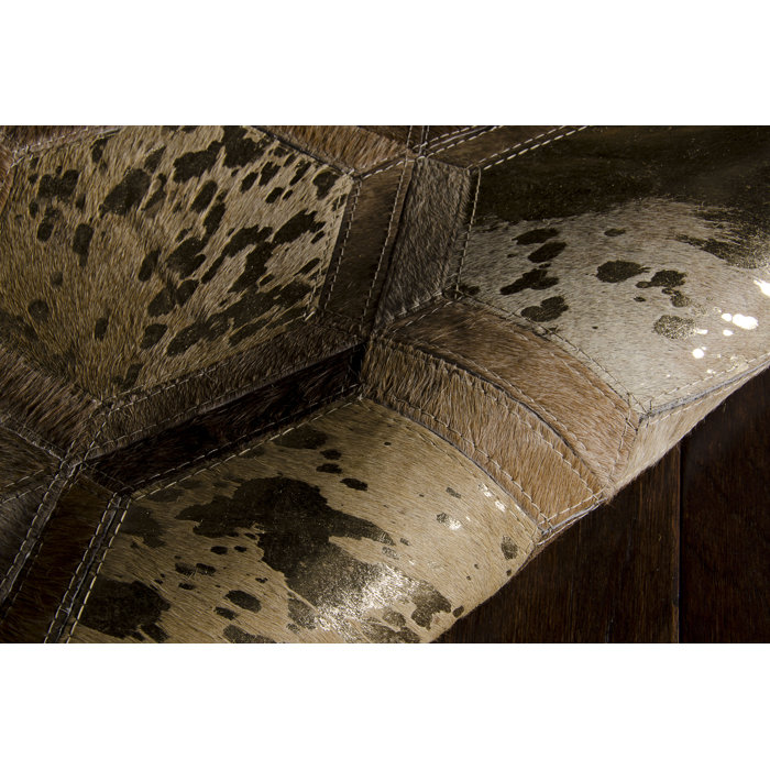 Everly Quinn Staple Hill Handmade Cowhide Gold Rug & Reviews | Wayfair