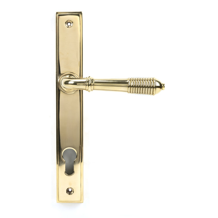 From The Anvil Reeded Keyed (Entry) Right Hand Door Handle | Wayfair.co.uk