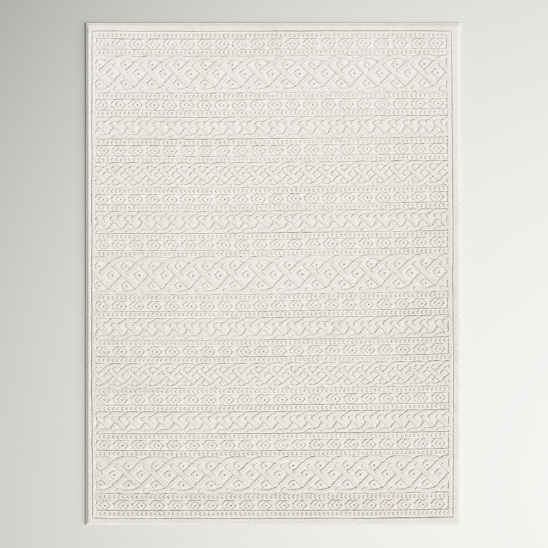 Sand & Stable Kevyn Ivory Indoor/Outdoor Rug & Reviews | Wayfair