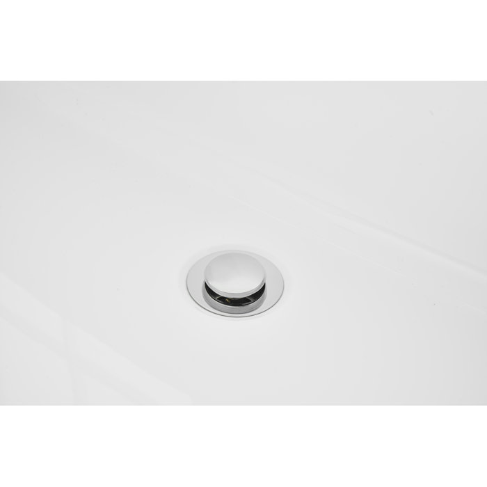 Ebern Designs Jakeil 71'' x 31.4'' Freestanding Soaking Acrylic Bathtub ...