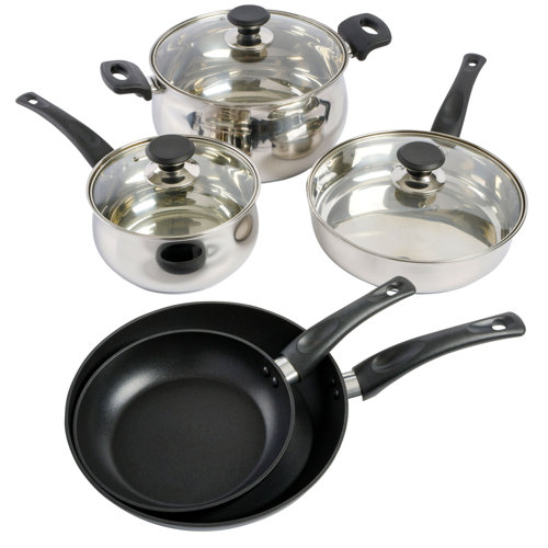 Gibson Home 95 - Piece Non-Stick Stainless Steel (18/10) Cookware Set ...