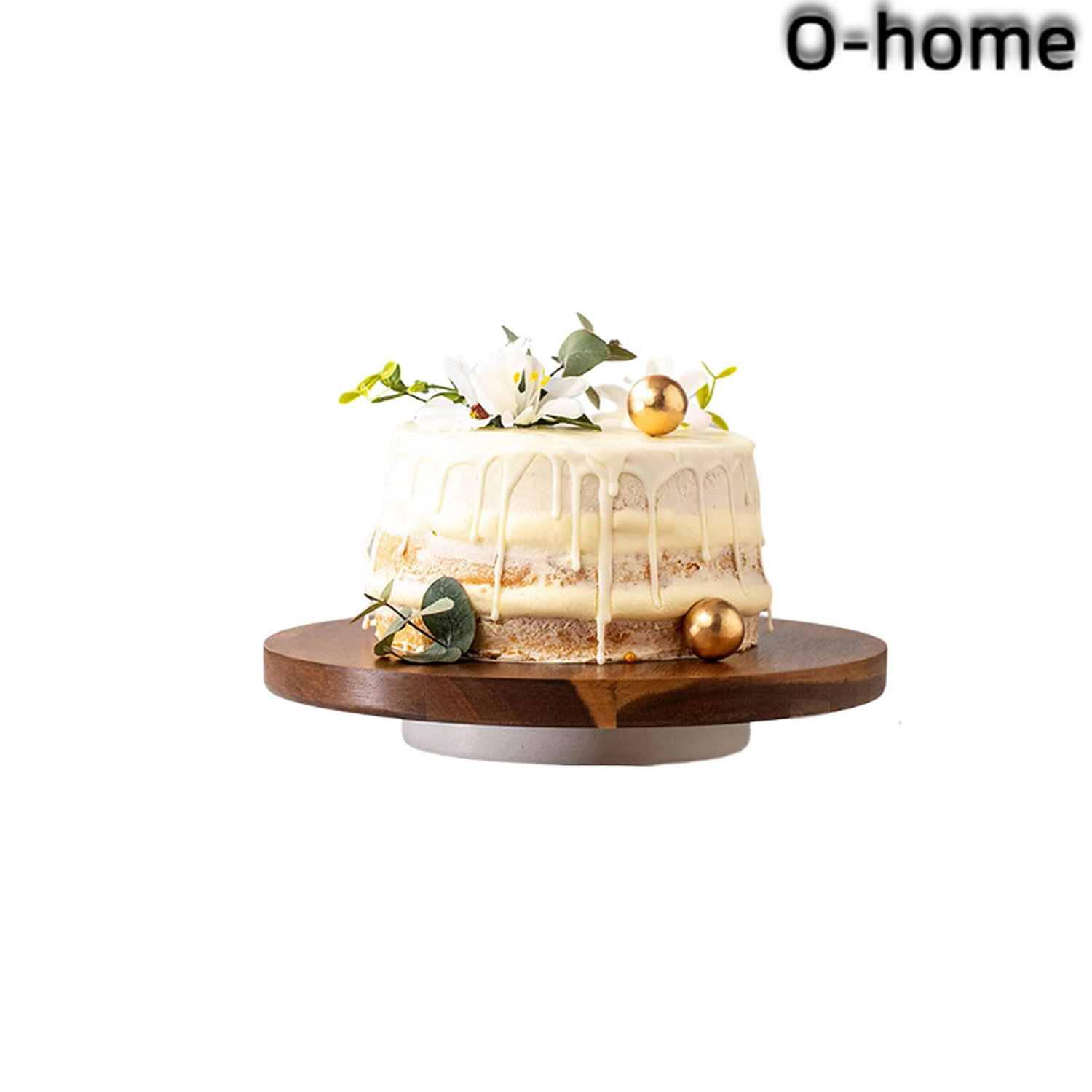 O-home Acacia Wood Cake Stand | Wayfair