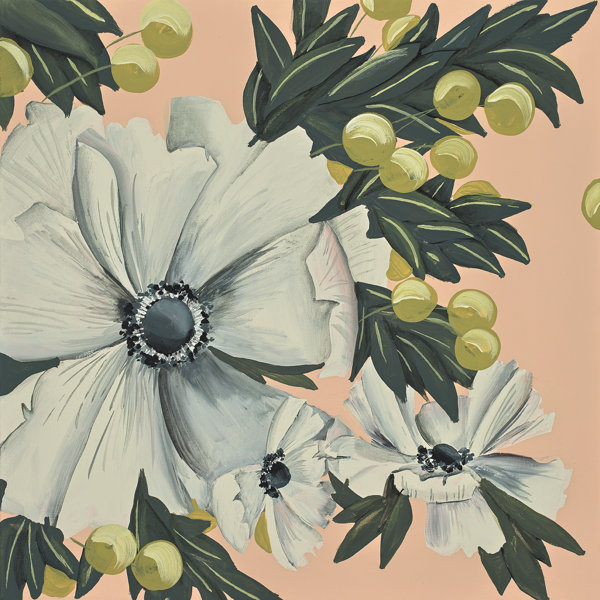 Red Barrel Studio® White Cosmos by Liza Proch - Wrapped Canvas | Wayfair