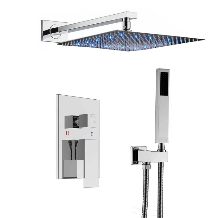 Wonderland America Wall Mounted LED Volume Control Complete Shower ...