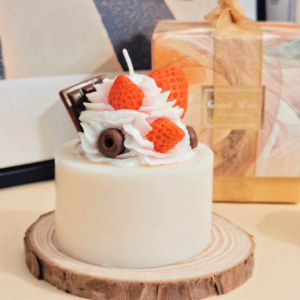 The Party Aisle™ Strawberry Cake Dessert Scented Candle | Wayfair